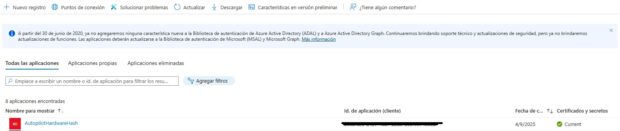 Registro de dispositivos en Autopilot con Powershell y App Registration ...