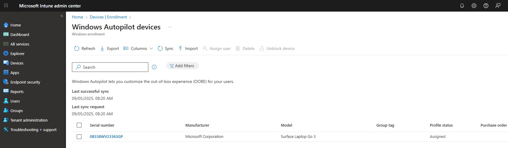 Registro de dispositivos en Autopilot con Powershell y App Registration ...